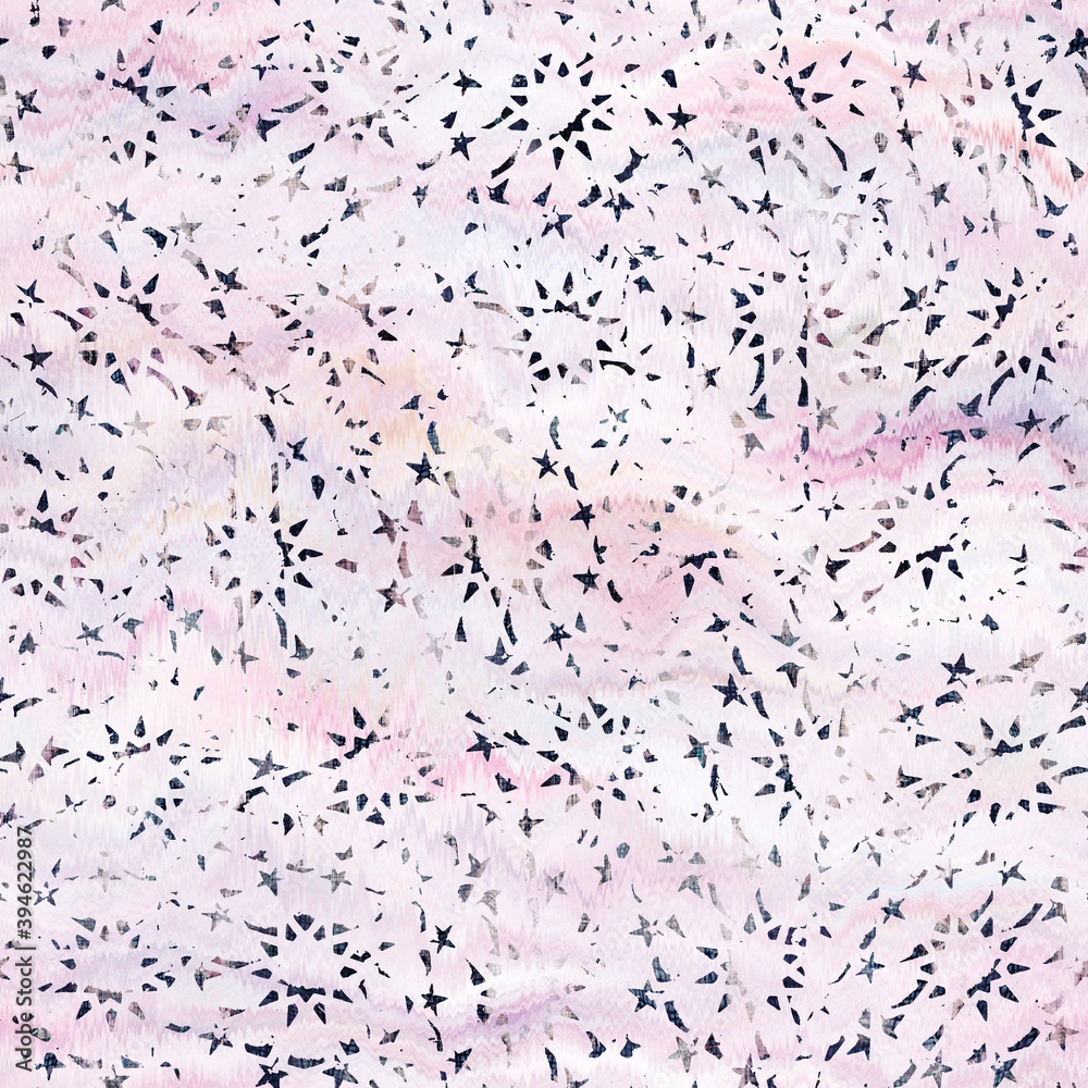 Seamless geometric mixed media collage design in old aged worn look ...