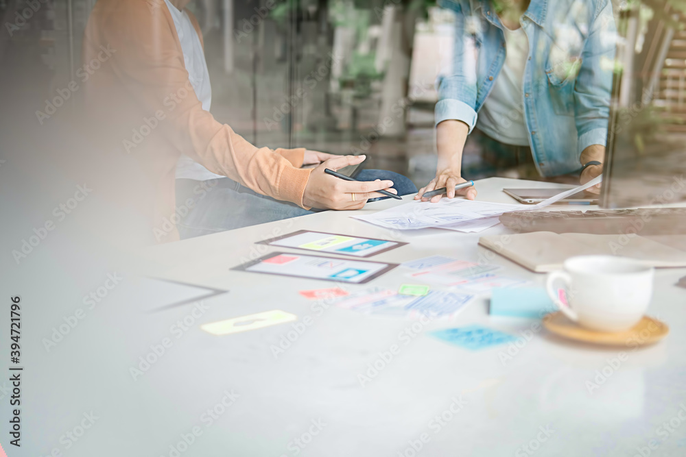 Creative Web Designer planning application and developing template ...