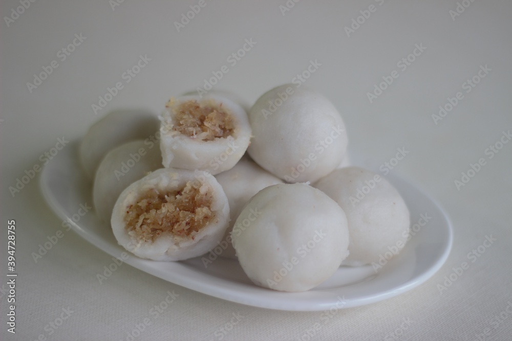Steamed rice dumplings with jaggery coconut fillings, a Kerala delicacy ...