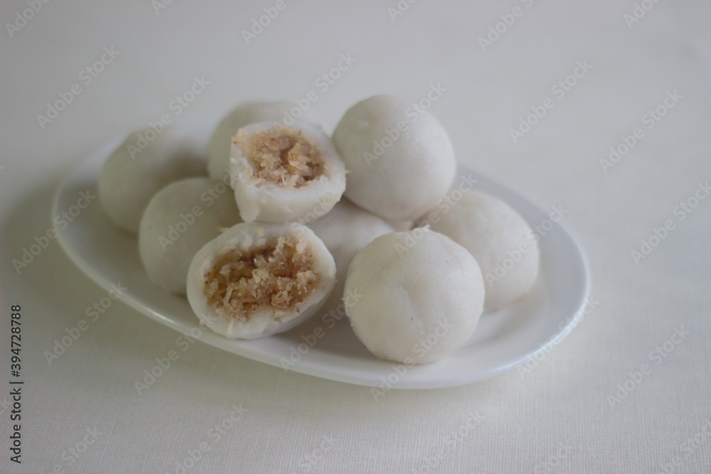 Steamed rice dumplings with jaggery coconut fillings, a Kerala delicacy ...