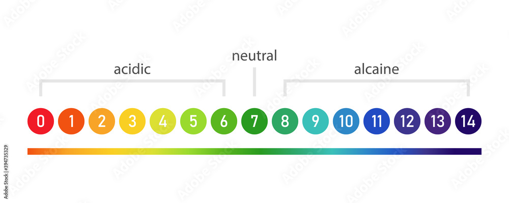 pH scale chart. Clipart image Stock Vector | Adobe Stock