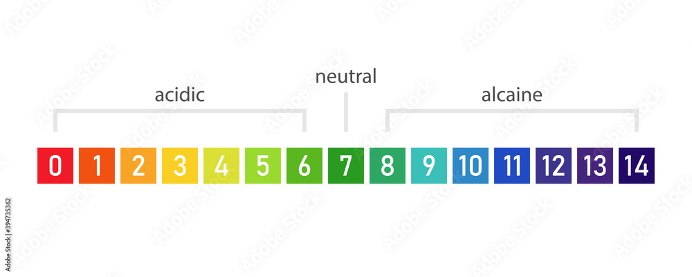 pH scale chart. Clipart image Stock Vector | Adobe Stock