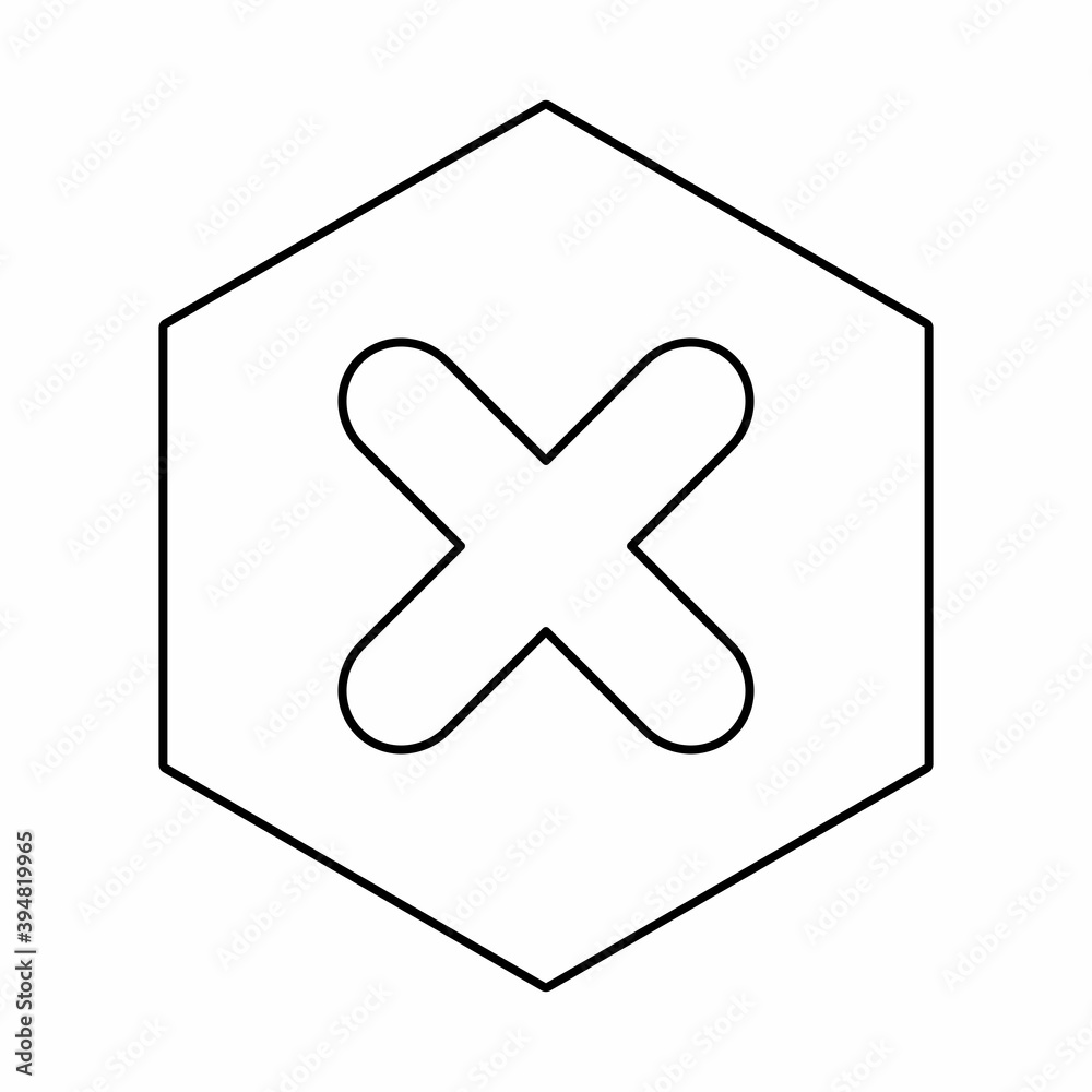 Wrong marks, Cross marks, Rejected, Disapproved, No, False, Not Ok ...