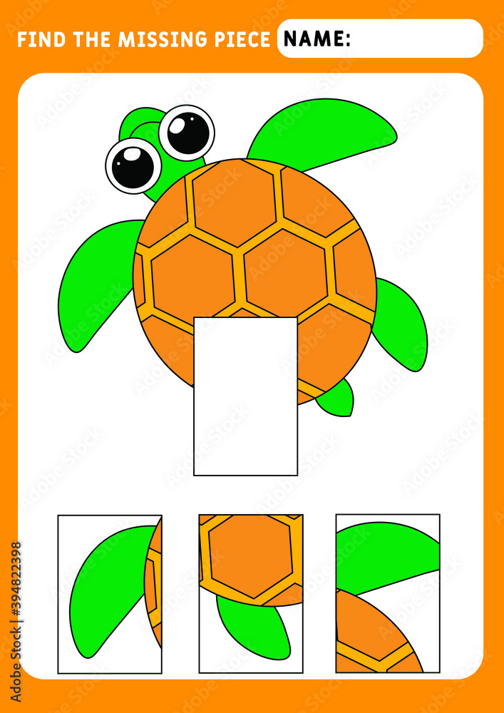 Find the missing piece and complete the picture. Puzzle kids activity ...