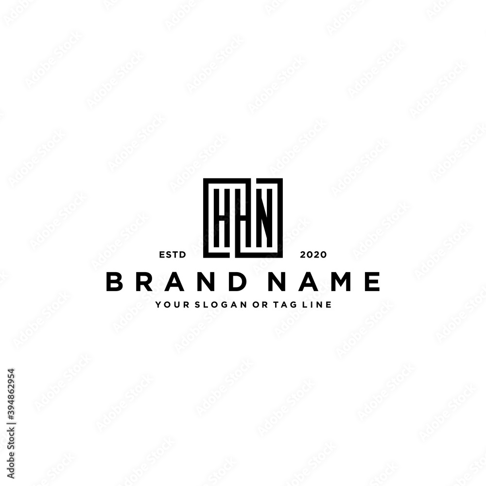 letter HHN square logo design vector Stock Vector | Adobe Stock