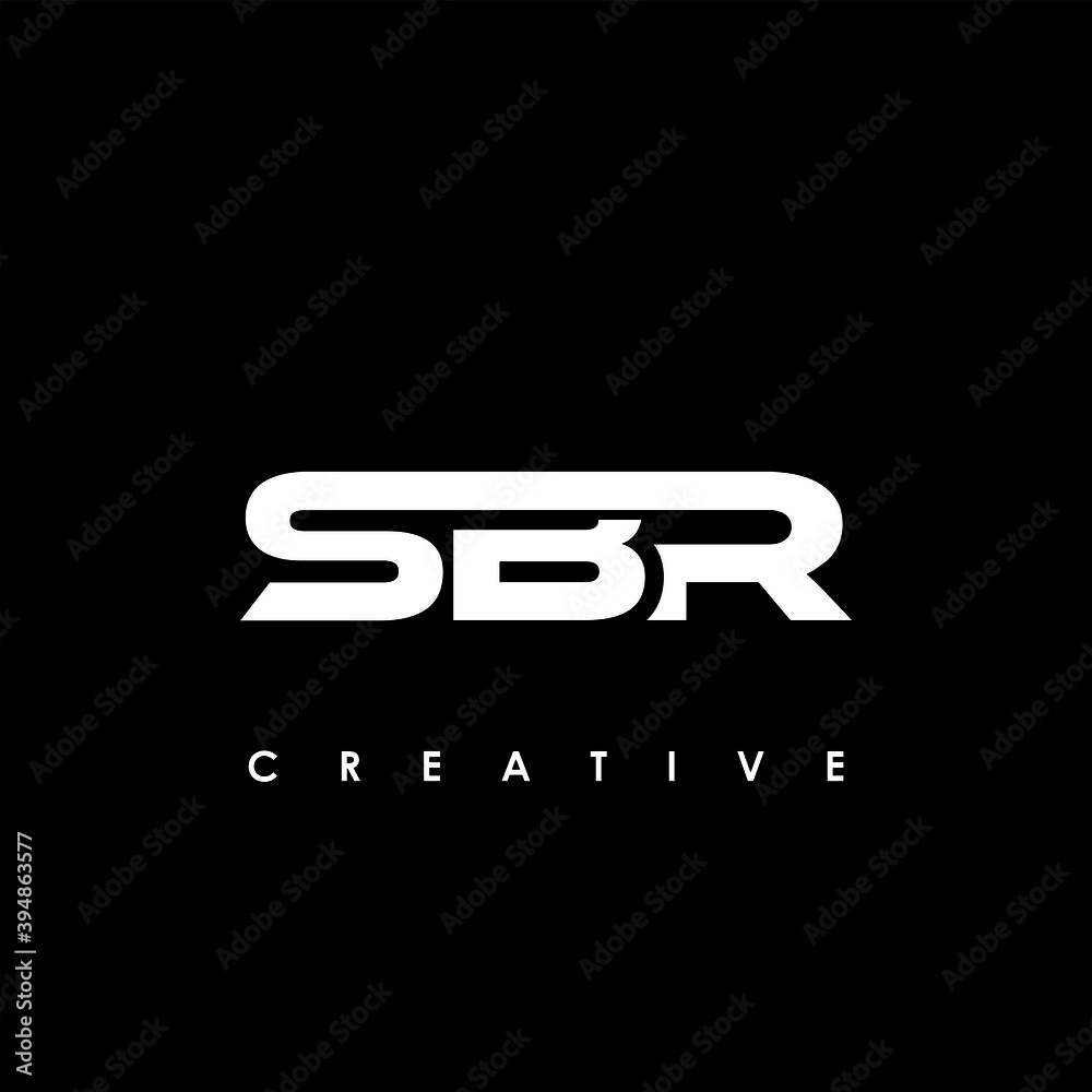 SBR Letter Initial Logo Design Template Vector Illustration Stock ...