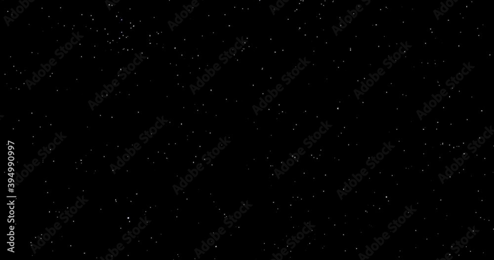 4K Video footage Motion of shinny stars animation on black background ...