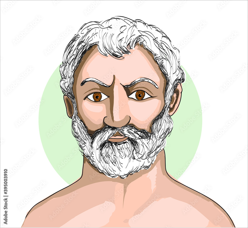 Thales Vector illustration hand drawn Stock Vector | Adobe Stock