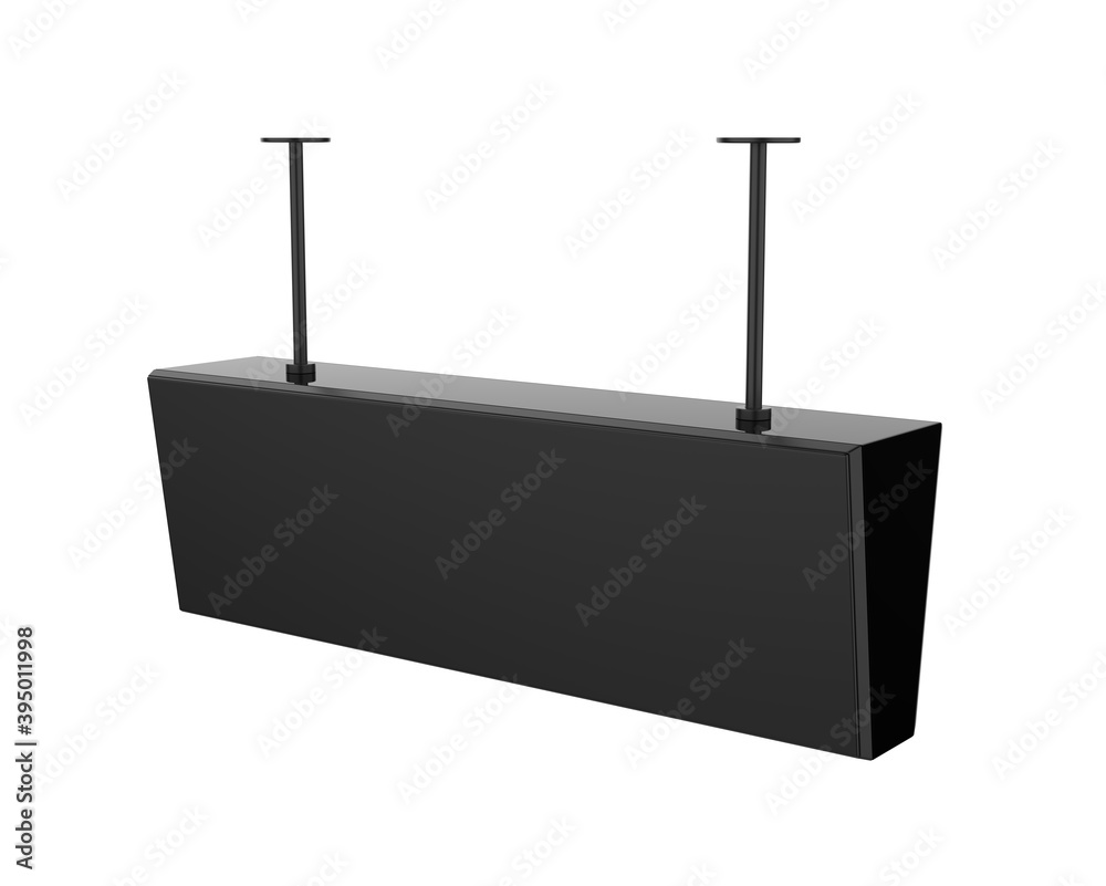 Passenger Information Display System Screen for mockup, 3d render ...