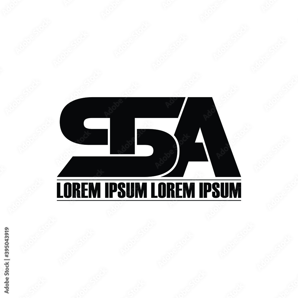 STA letter monogram logo design vector Stock Vector | Adobe Stock