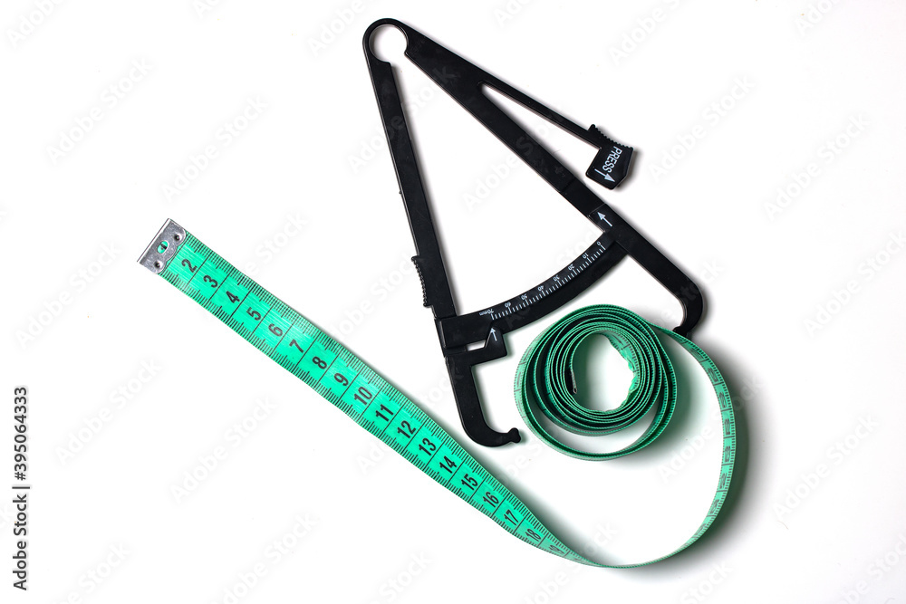 Personal accurate body fat tester. Concept of body weight control ...