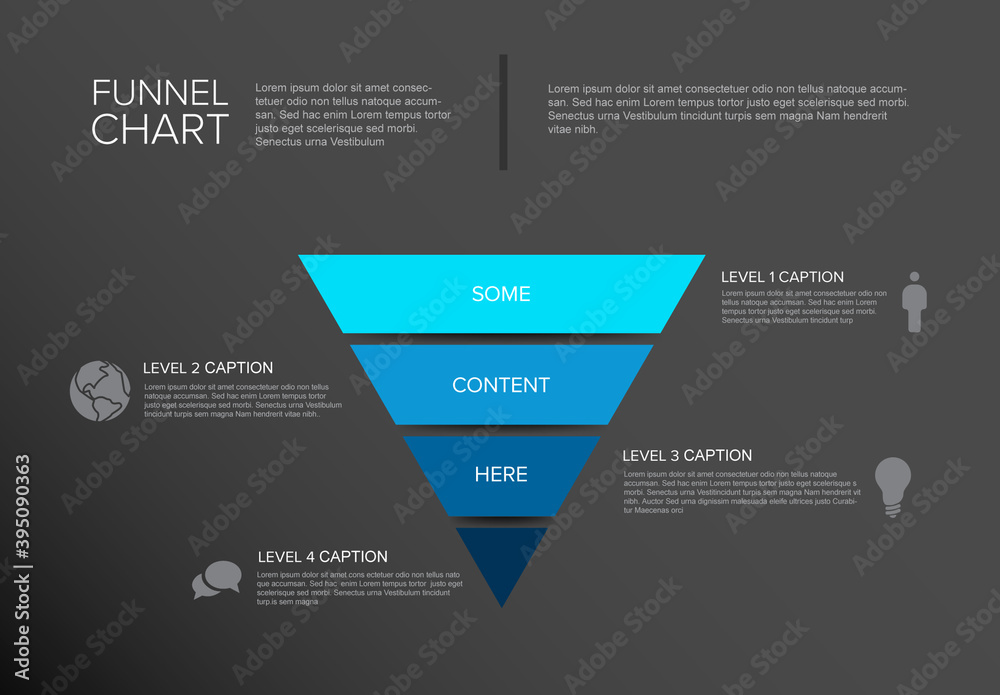 Layers Funnel Infographic Layout Stock Template | Adobe Stock