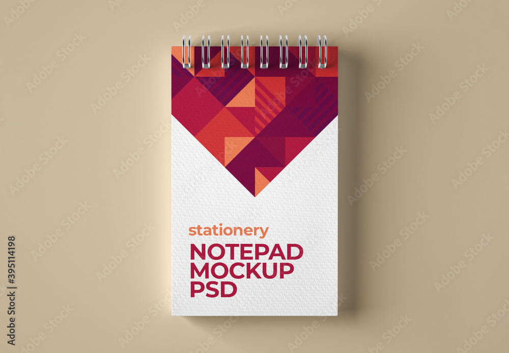 Notepad Branding Mockup Stock Template | Adobe Stock