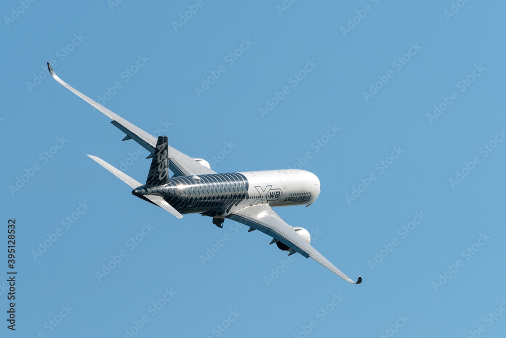August 30, 2019. Zhukovsky, Russia. long-range wide-body twin-engine ...