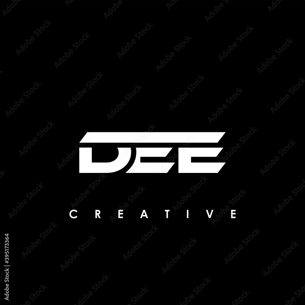 DEE Letter Initial Logo Design Template Vector Illustration Stock ...