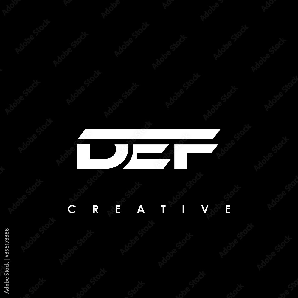 DEF Letter Initial Logo Design Template Vector Illustration Stock ...