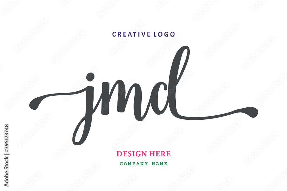 JMD lettering logo is simple, easy to understand and authoritative ...
