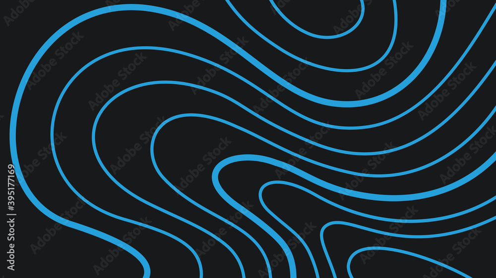 The stylized height of the topographic contour in lines and contours ...