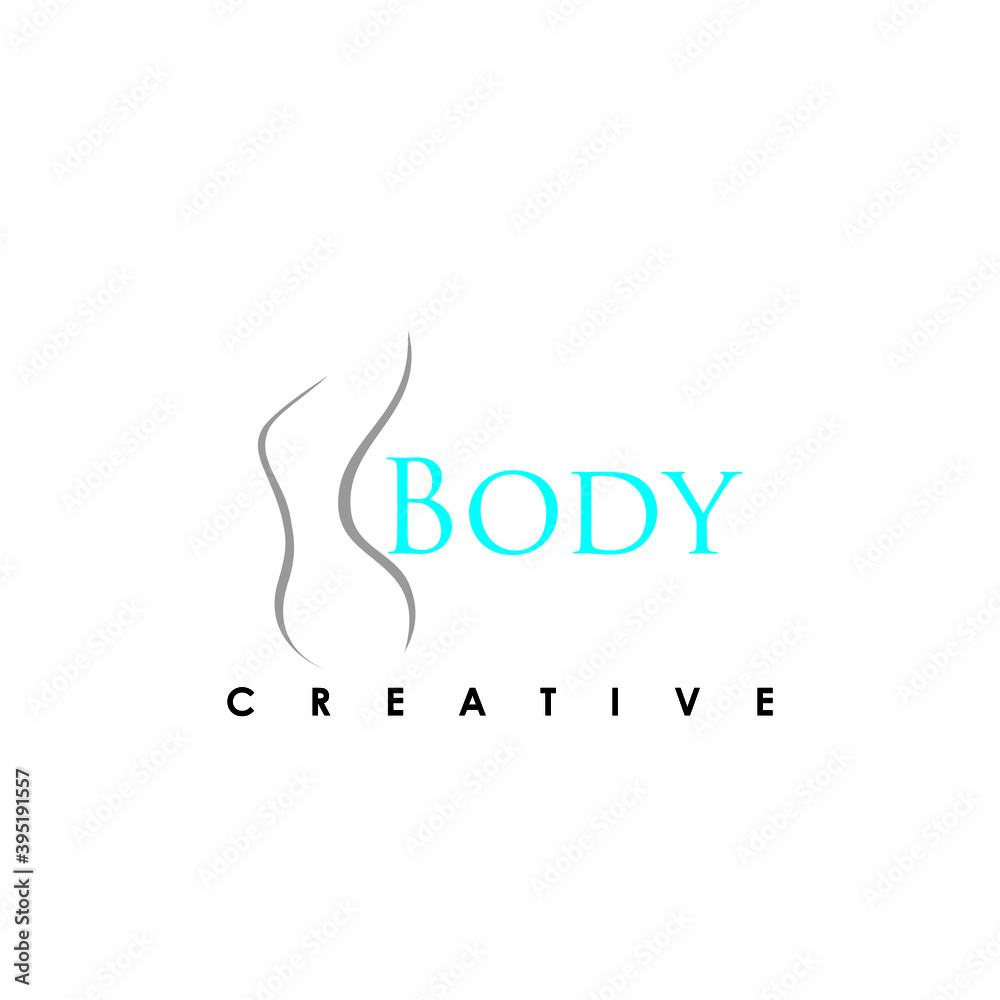 Female Body Care Logo Design Template Vector Illustration Stock Vector ...