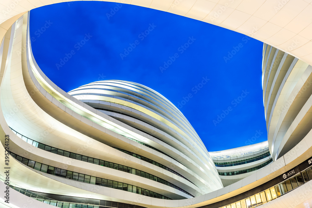 Beijing,China - September 20,2020:Galaxy Soho Building is an urban ...