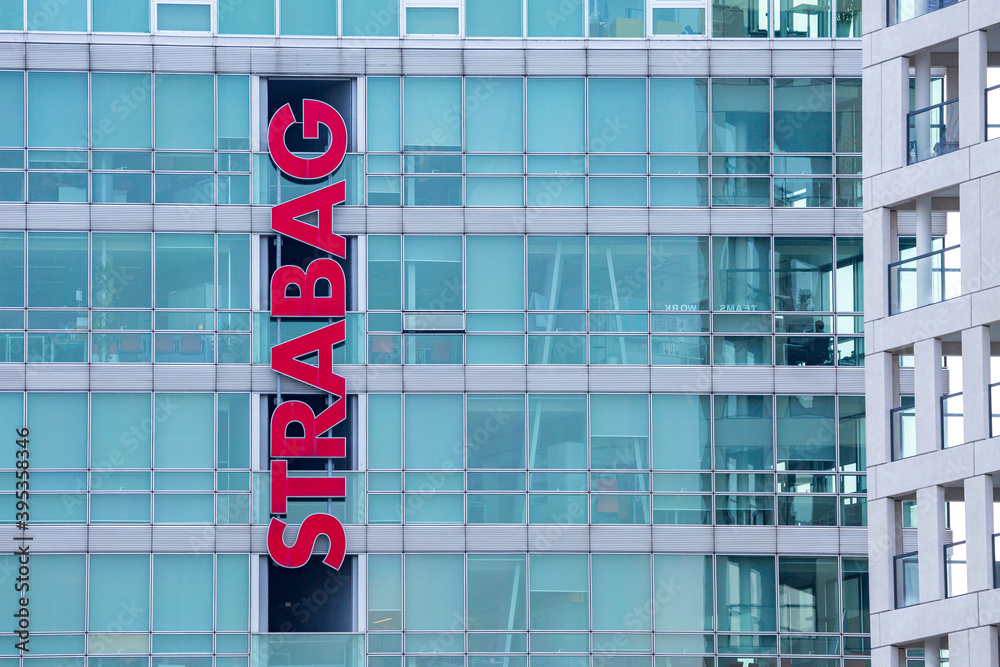 VIENNA, AUSTRIA - JULY 31: Building of headquarters STRABAG AG, one of ...