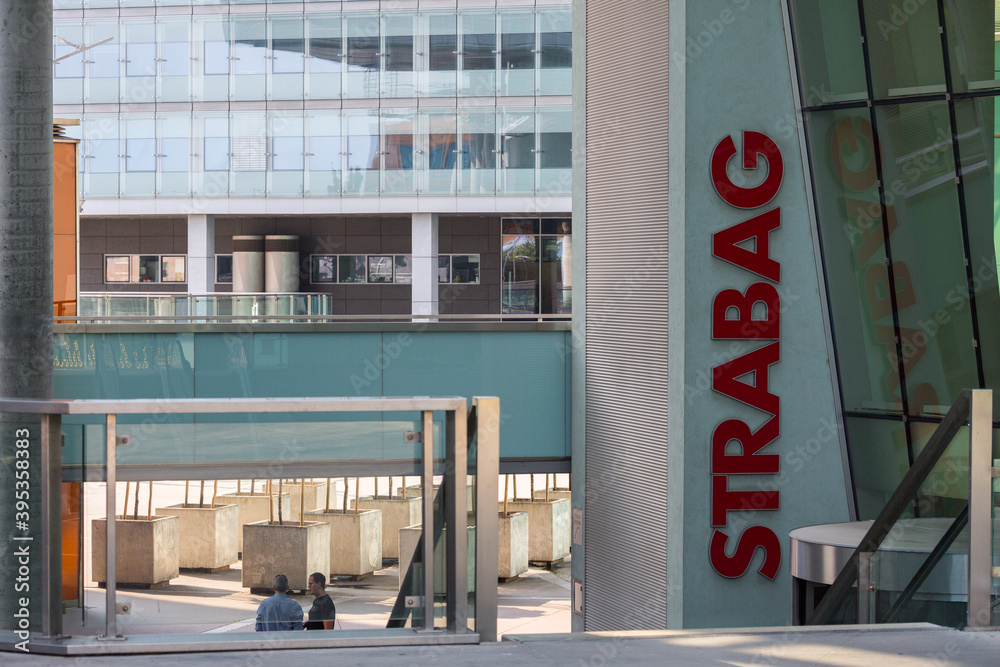 VIENNA, AUSTRIA - JULY 31: Building of headquarters STRABAG AG, one of ...