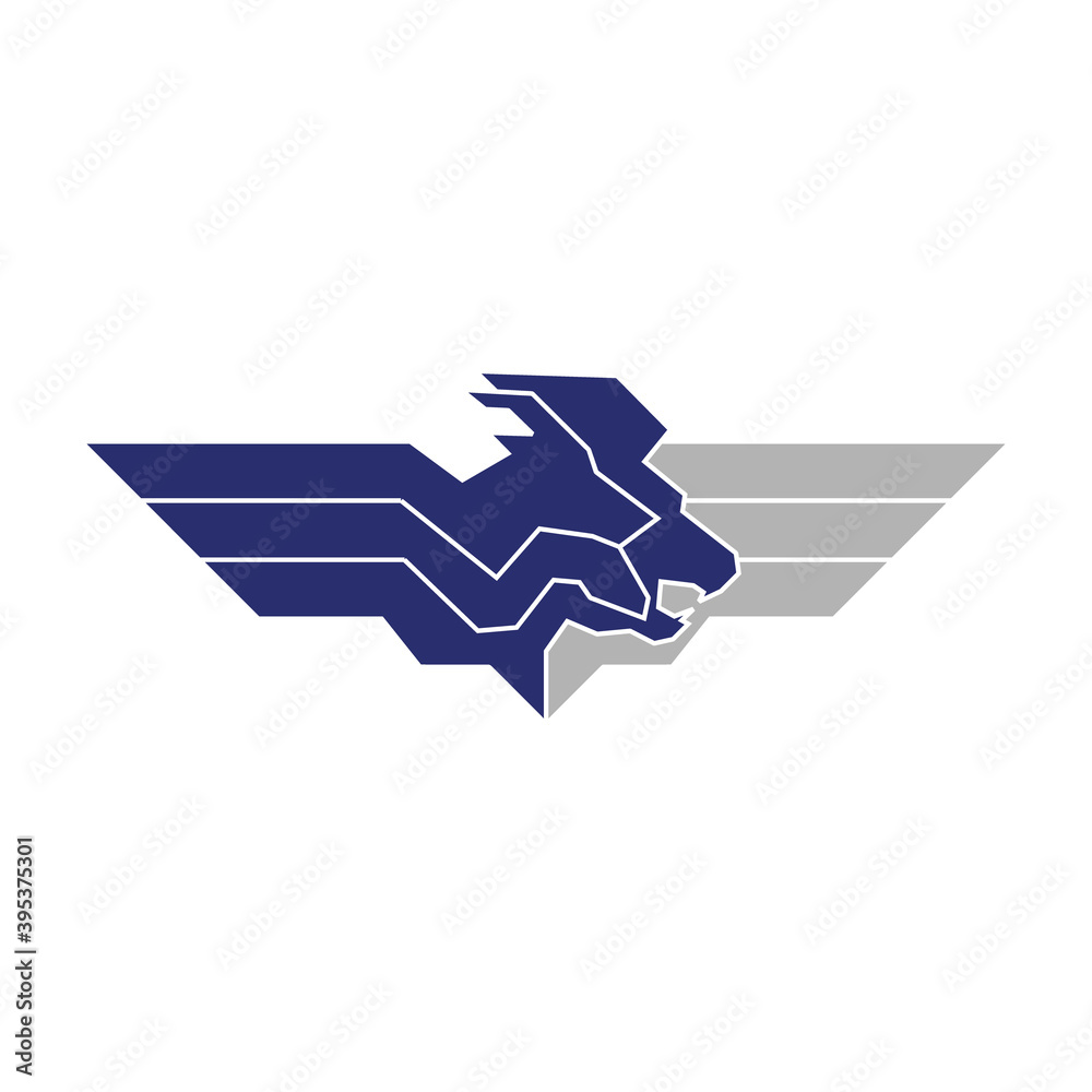 abstract manticore logo army template Stock Vector | Adobe Stock