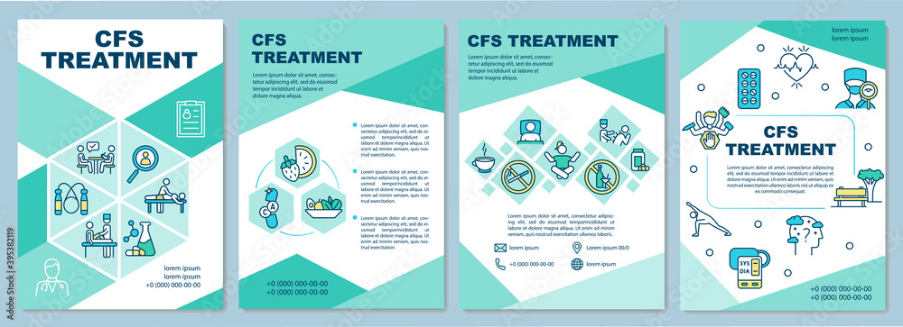 CFS treatment brochure template. Chronic syndrome. Human disorder ...