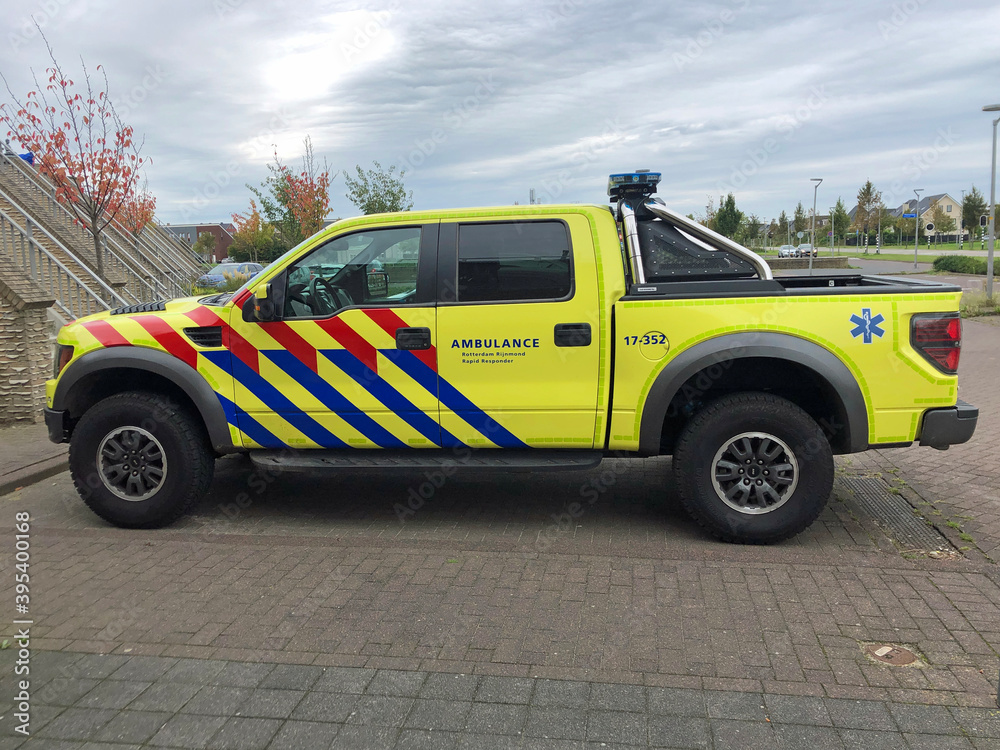 Almere, the Netherlands - September 27, 2020: Ford Raptor F150 in Dutch ...