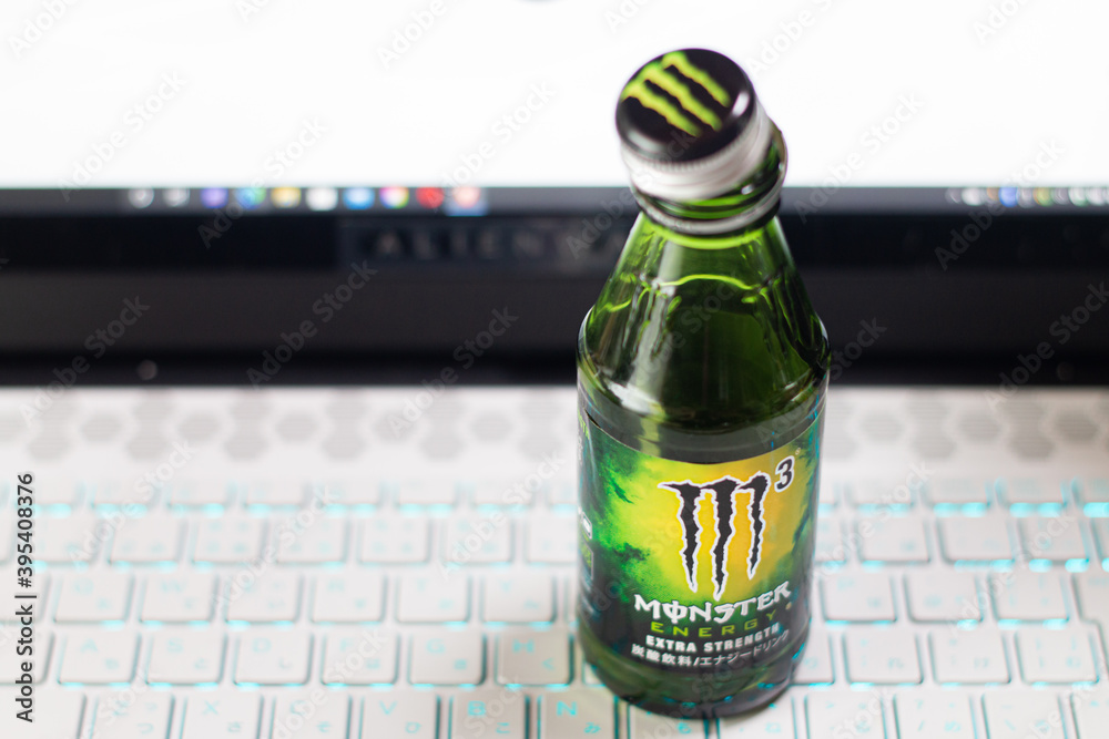 MONSTER ENERGY M-3 EXTRA STRENGTH. Charging power with energy drink ...