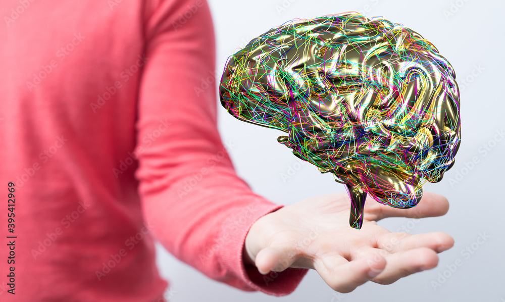 brain intelligence ai digtal 3d artificial intelligence Stock Photo ...