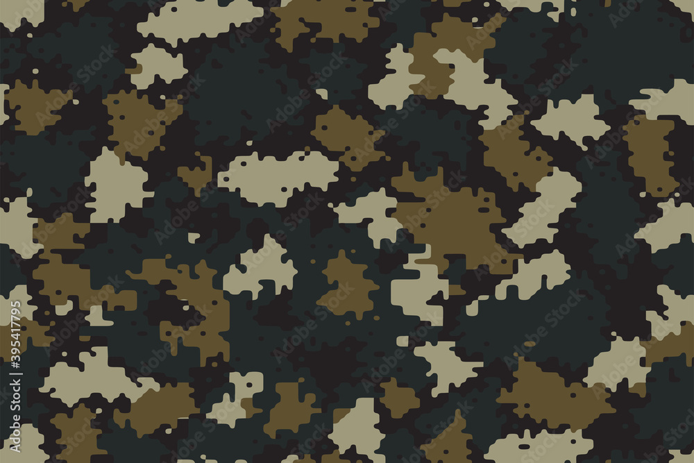 Full seamless abstract military camouflage skin pattern vector for ...