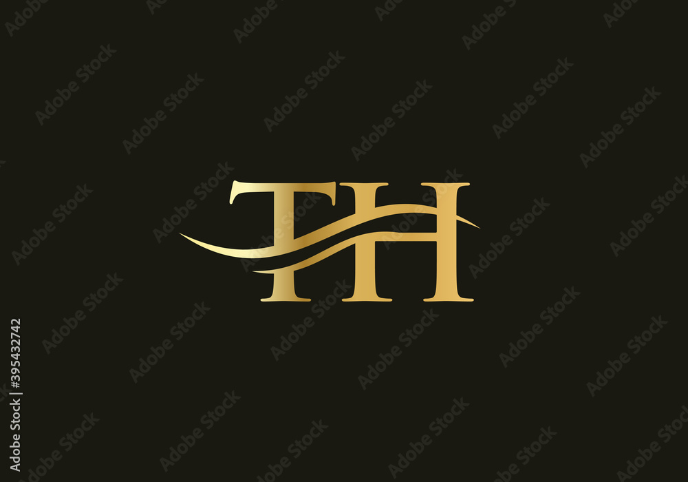 TH initial based letter icon logo. TH logo design. TH Modern creative ...