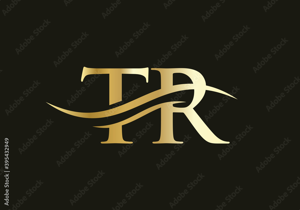 TR Modern creative unique elegant minimal. TR initial based letter icon ...