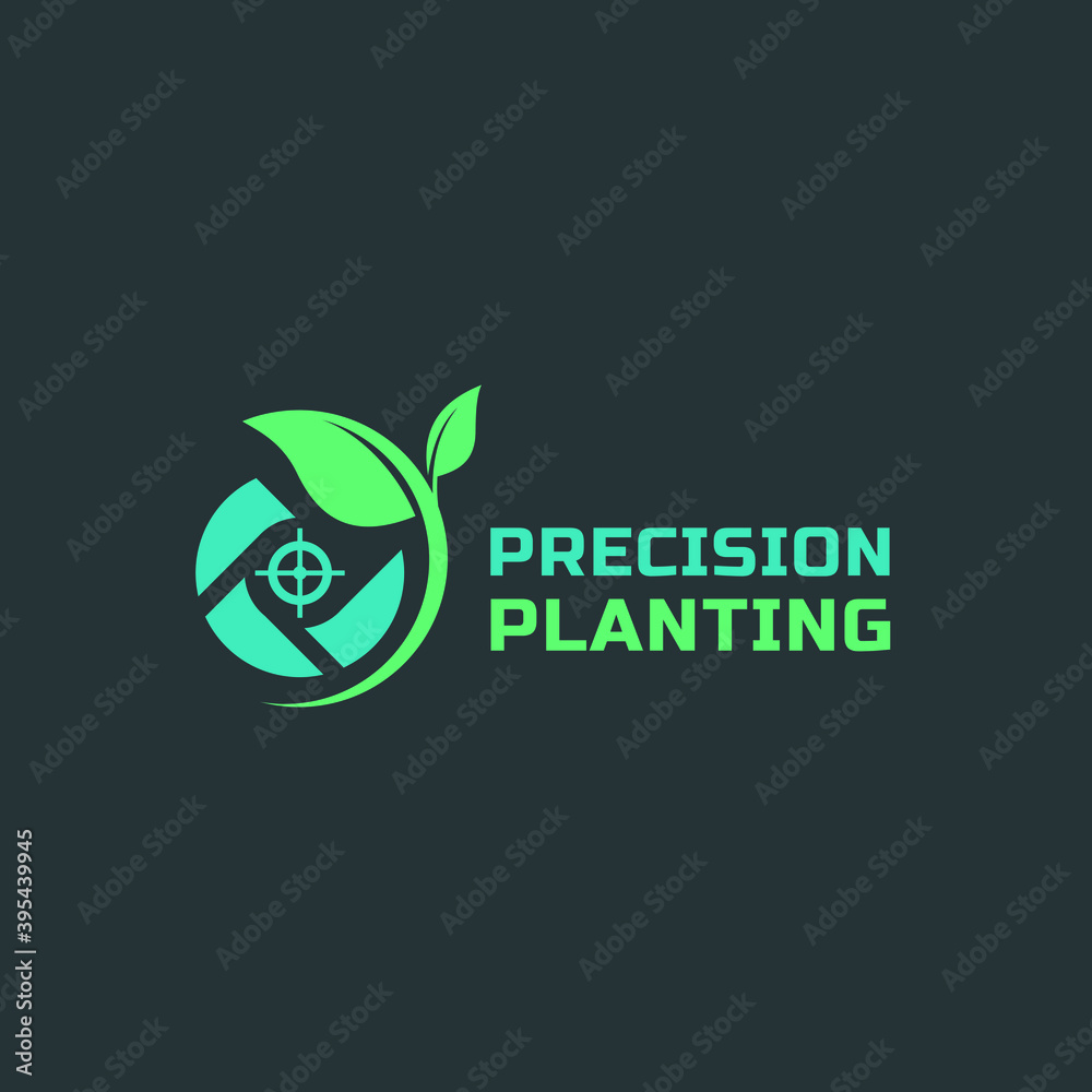 Precision planting logo design. Smart farm concept Stock Vector | Adobe ...
