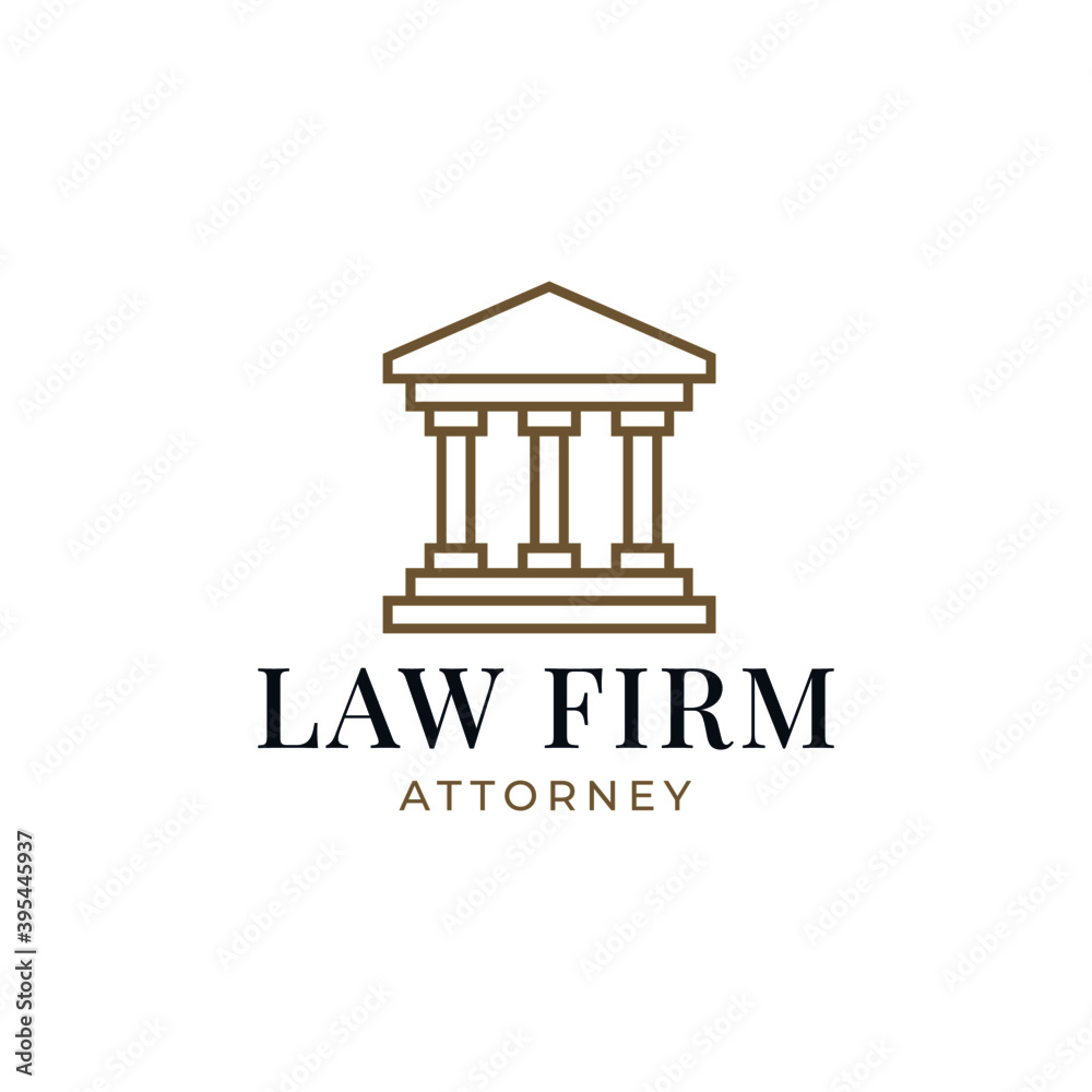 Law Firm Logo. Justice law firm logo, law firm legal symbol, isolated ...