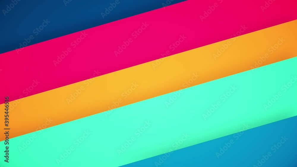 Video Stock transition background from colourful shapes with displacement effect and drop shadow ...