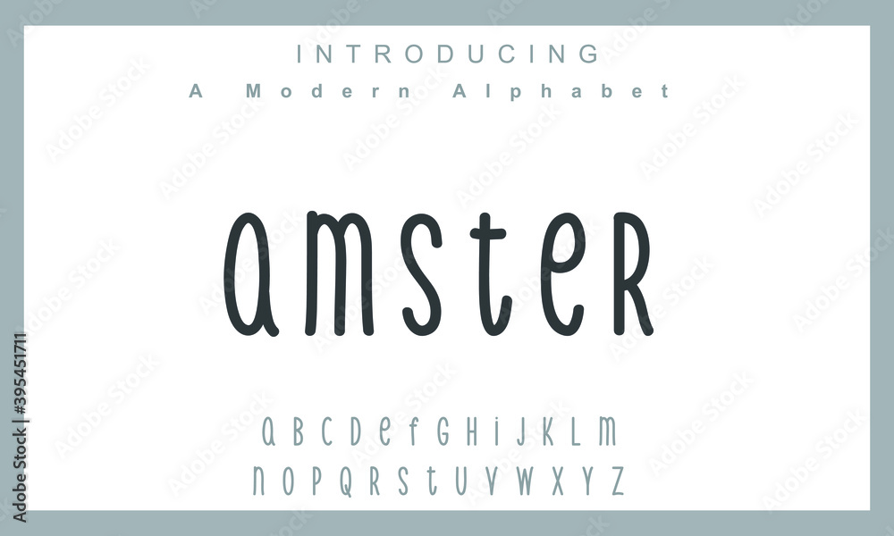 Amster font. Elegant alphabet letters font . Lettering Minimal Fashion ...