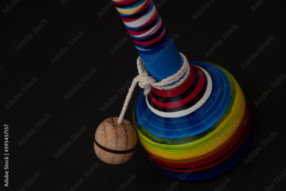Balero Traditional Mexican wooden handcraft toy Stock Photo | Adobe Stock