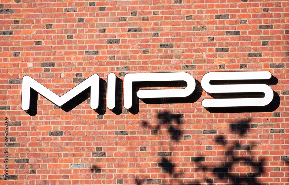 Foto de MIPS sign, logo at headquarters. MIPS Technologies, Inc ...