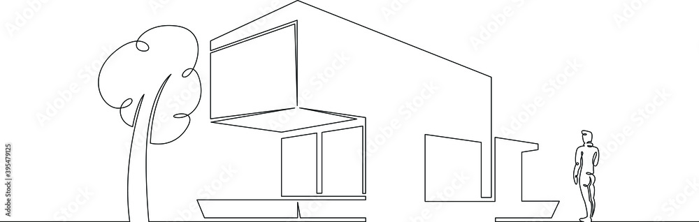 Modern trendy eco country house. The owner is a tenant architect near ...