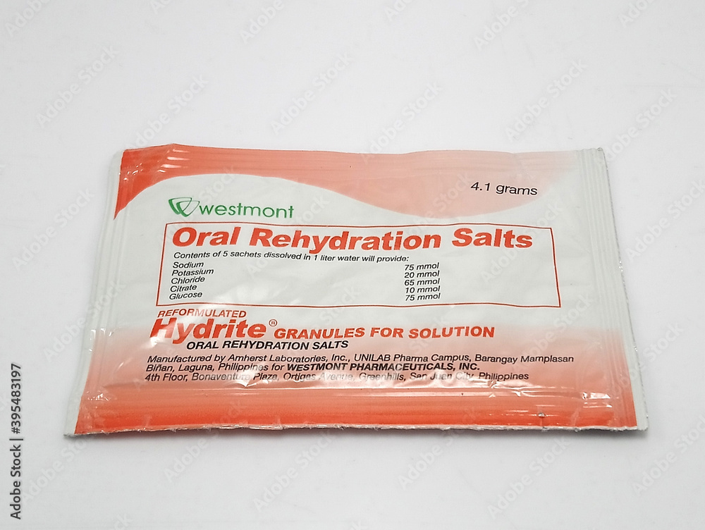 Oral rehydration salts hydrite in Quezon City, Philippines Stock Photo ...
