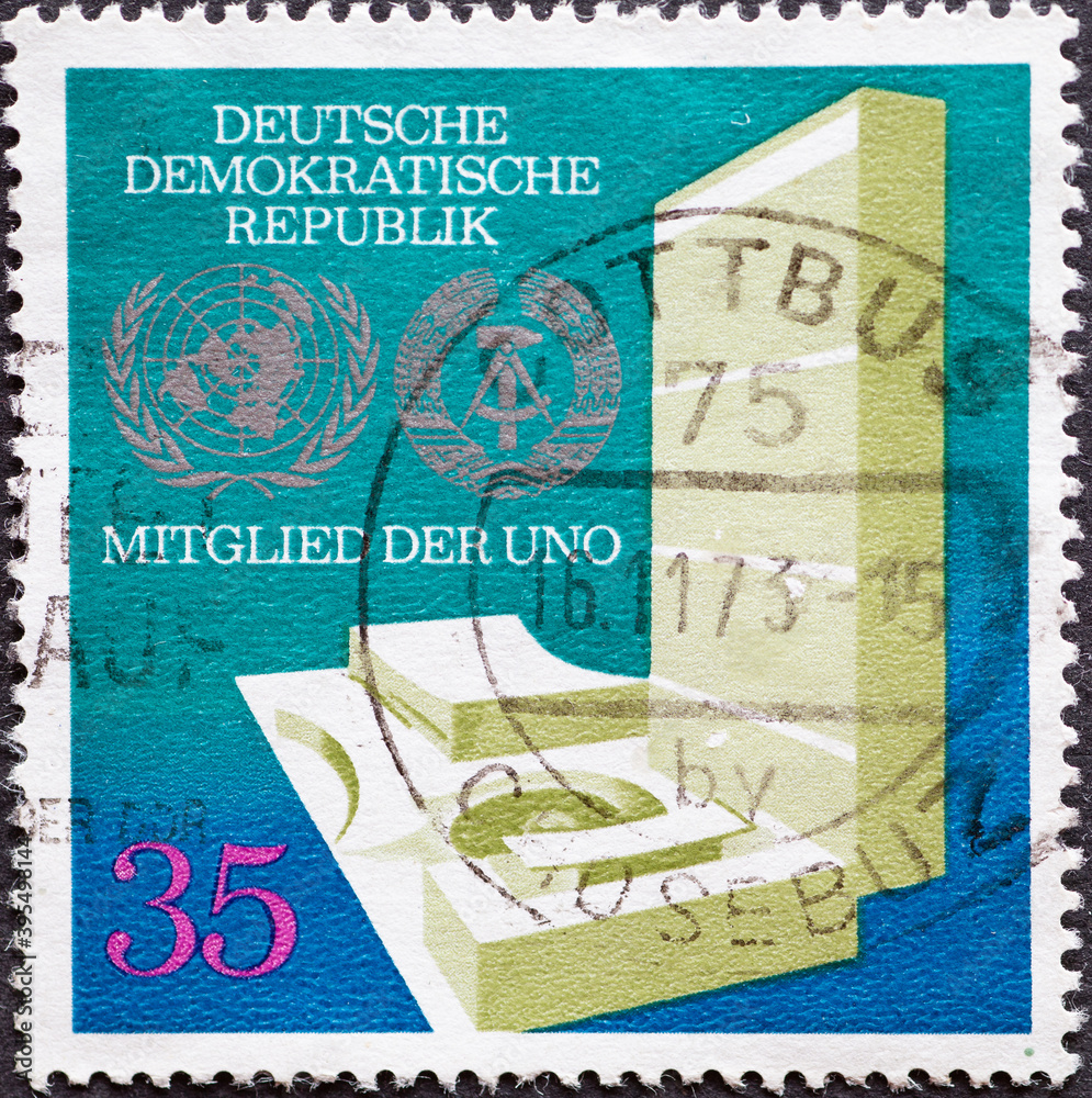 GERMANY, DDR - CIRCA 1973: a postage stamp from Germany, GDR showing ...