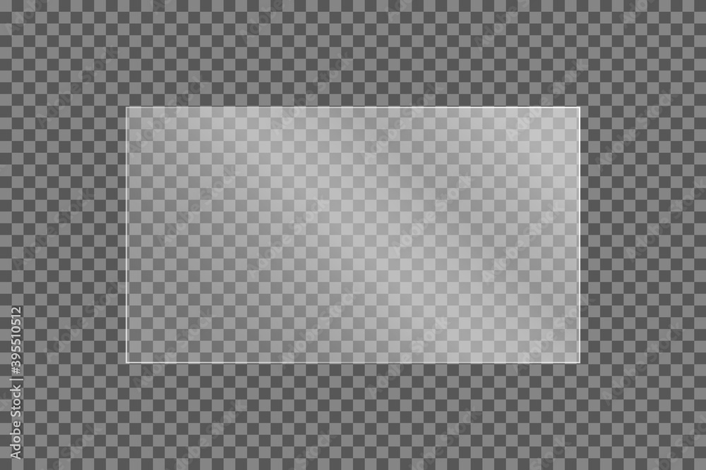 Glass window texture. Mirror reflect effect. Transparent shiny glass ...