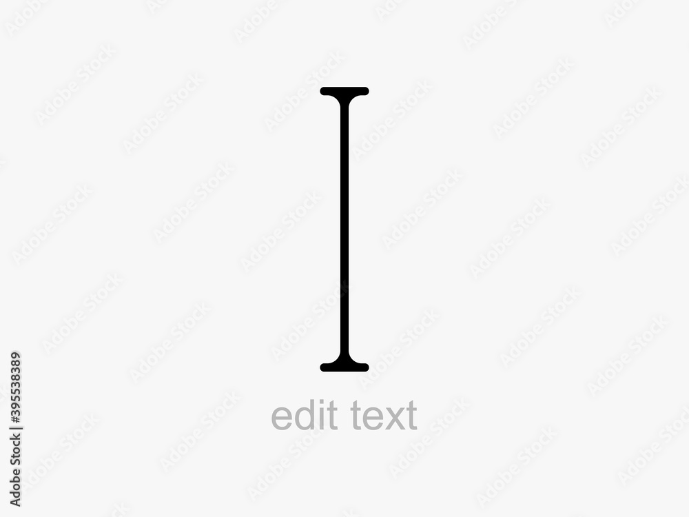 Text Edit Cursor Pointer Font Input Symbol And Editing Of Textual Web
