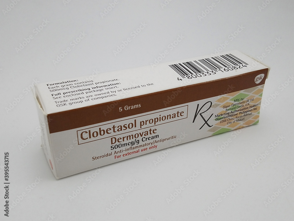 Clobetasol propionate dermovate cream in Manila, Philippines Stock ...