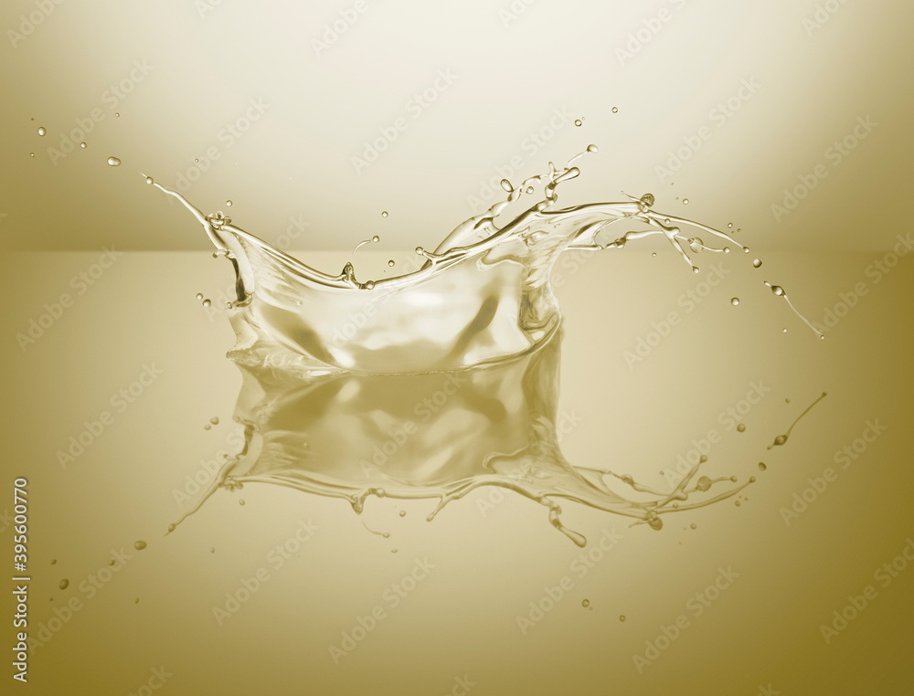 A splash of oil Stock Photo | Adobe Stock