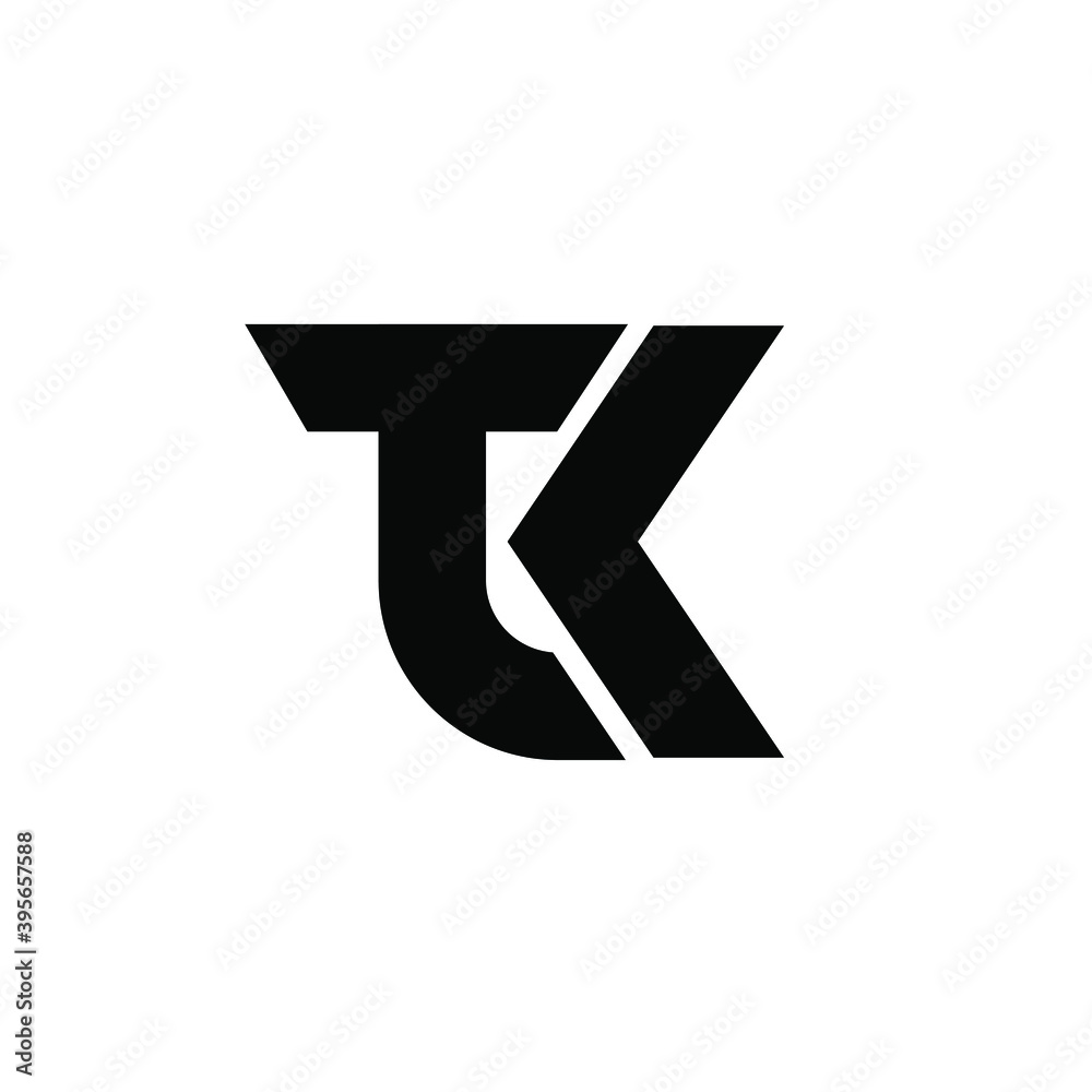 simple abstract tk tl monogram logo Stock Vector | Adobe Stock