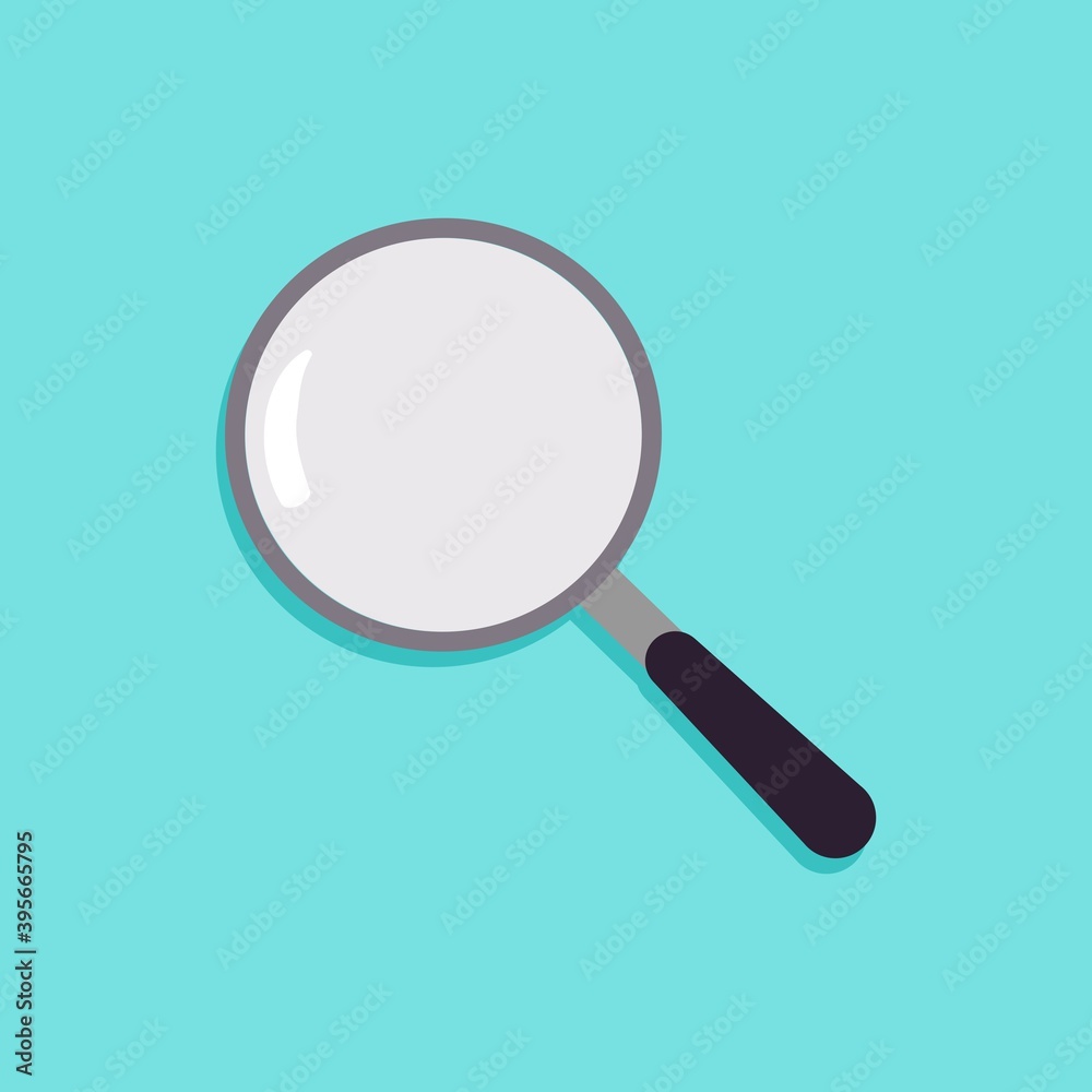 Realistic Magnifying glass set. 3D vector magnifying glases with shadow ...