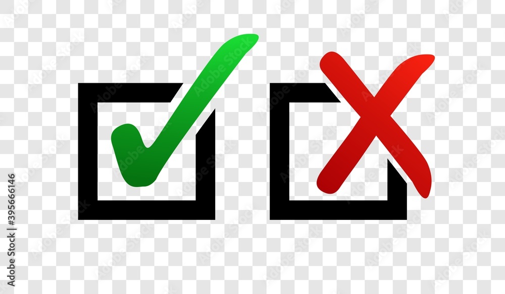 Check mark icons collection with transparent background Stock Vector ...